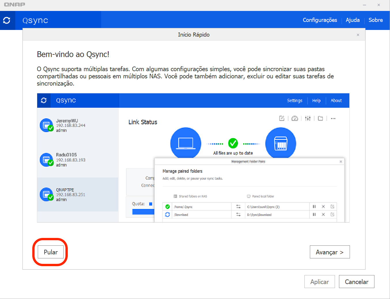 Instalando e configurando o QSync no Windows - Base de Conhecimento ...